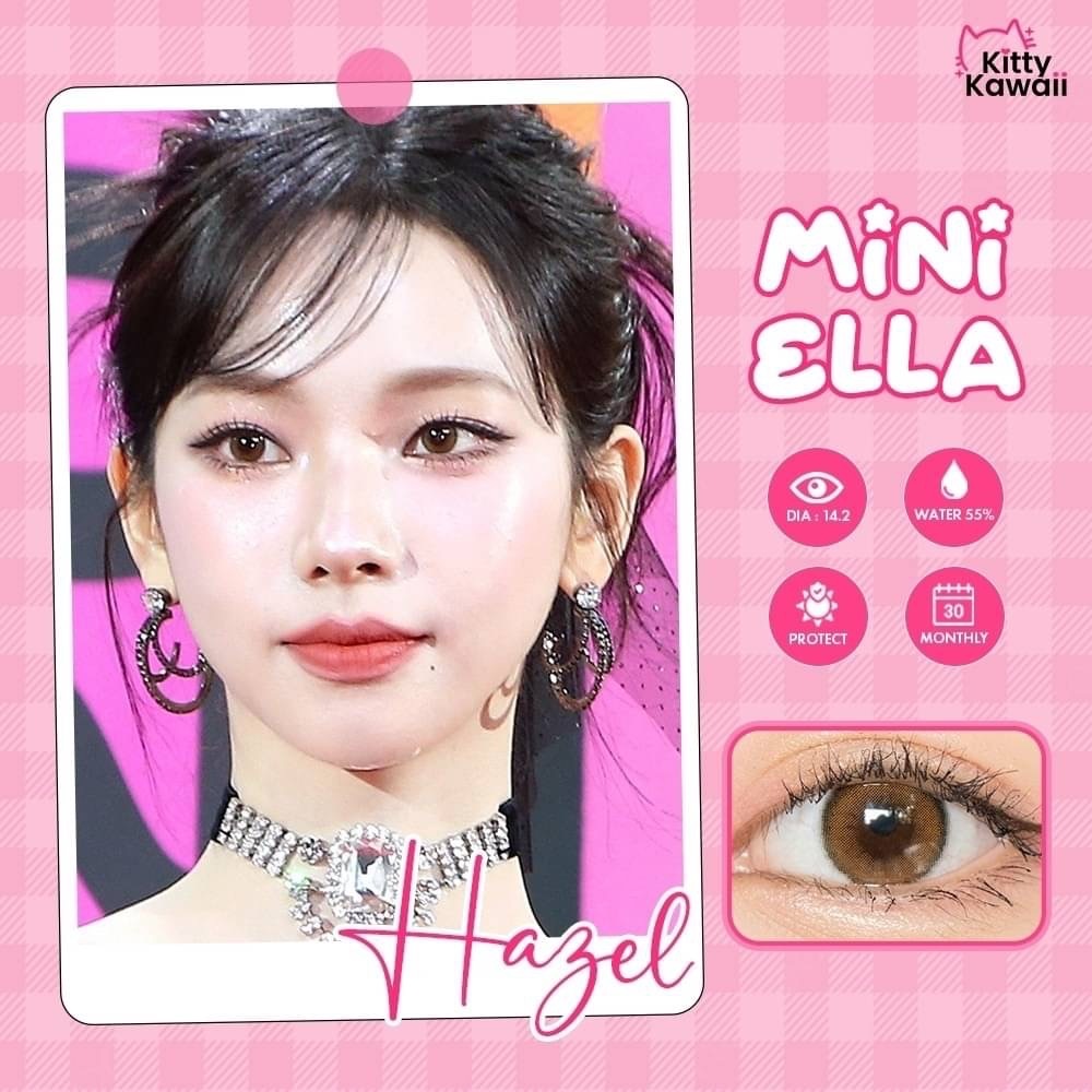 🔥 คอนแทคเลนส์ ขนาดมินิ Brown / Hazel / Gray รุ่น Mini Ella Kittykawaii | Shopee Thailand