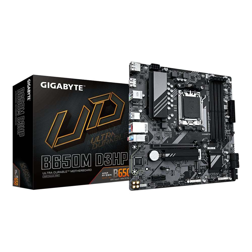 MAINBOARD (เมนบอร์ด) GIGABYTE B650M D3HP (REV. 1.0) - AMD SOCKET AM5 ...