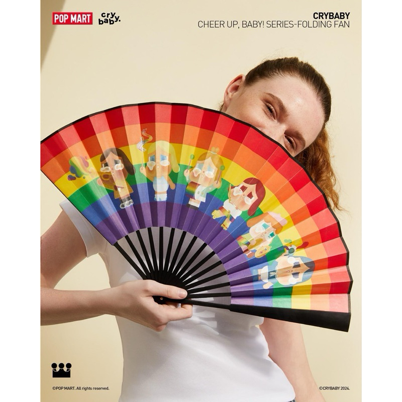 (มือ1 พร้อมส่ง!!) CRYBABY CHEER UP, BABY! SERIES-Folding Fan พัด cry ...