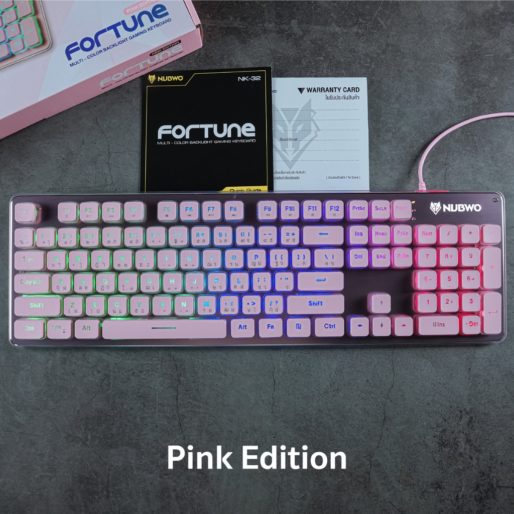 Nubwo NK-32 Gaming Keyboard คีย์บอร์ดเกมมิ่ง (รับประกันสินค้า 1 ปี ...