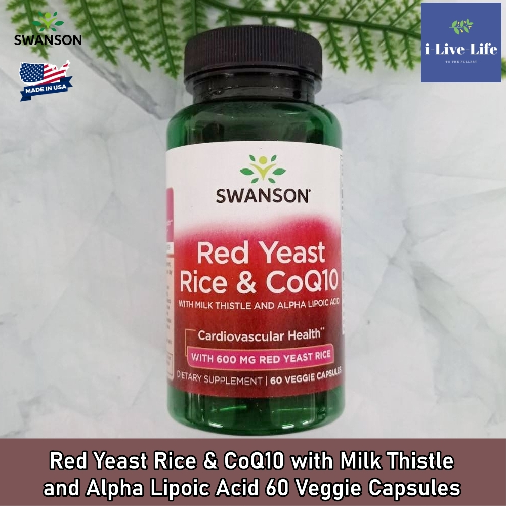 Swanson - Red Yeast Rice & CoQ10 with Milk Thistle and Alpha Lipoic ...