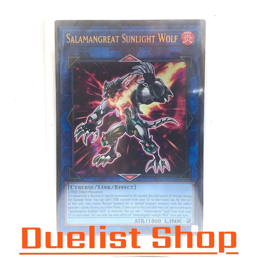 Salamangreat Sunlight Wolf (UR) Monster Fire Link2 [Cyberse/Link/Effect] ชุด SDSS-AEP06 การ์ด ...