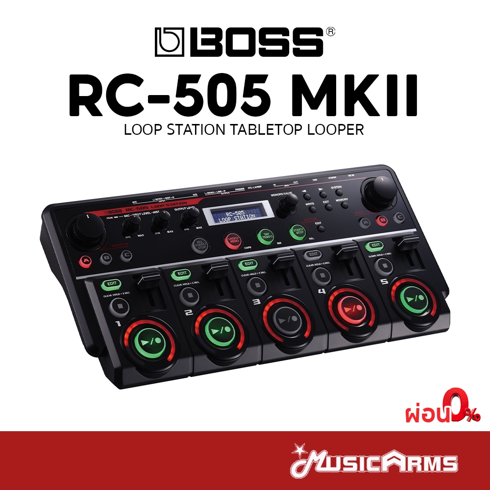 Boss RC-505 MKII เอฟเฟคกีตาร์ Loop Station Tabletop Looper เอฟเฟคลูป ...