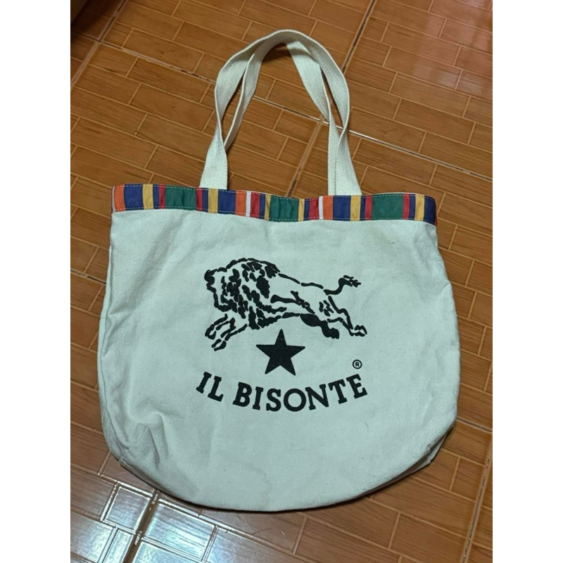 ถุงผ้า IL Bisonte สภาพมากกว่า 85% | Shopee Thailand