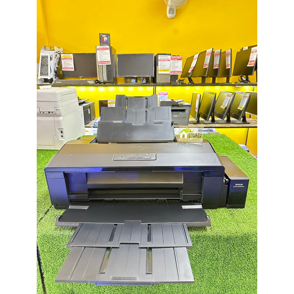 ปริ้นเตอร์ Epson L1800(A3) มือสองพร้อมใช้งานสวยๆ อุปกรณ์ครบ สายไฟ+สาย ...