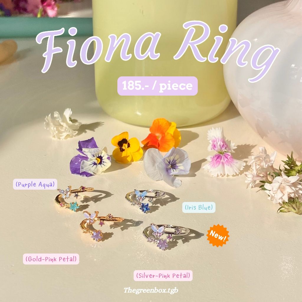 แหวน Fiona Ring แหวนผีเสื้อปรับไซส์ได้ - TheGreenBox.TGB | Shopee Thailand