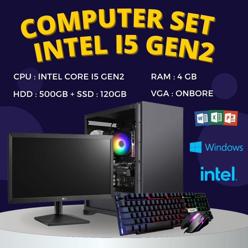 -( spcomputer )- คอมประกอบ core i5 gen 2 พร้อมจอ 19นิ้ว ลงโปรแกรมพร้อม ...