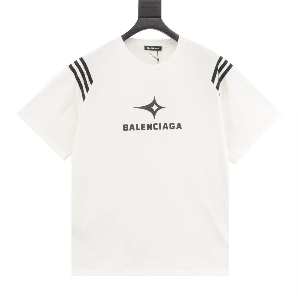 【Lemon】เสื้อยืด Balenciaga BB 1:1Tags 24SS รูปภาพจริง ใส่ได้ทั้งชายและหญิง | Shopee Thailand