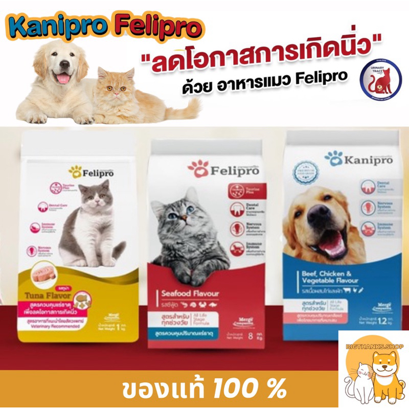(( 500 กรัม - 1 กก.)) Felipro Kanipro เฟลิโปร เคนิโปร อาหารแมว ป้องกัน ...