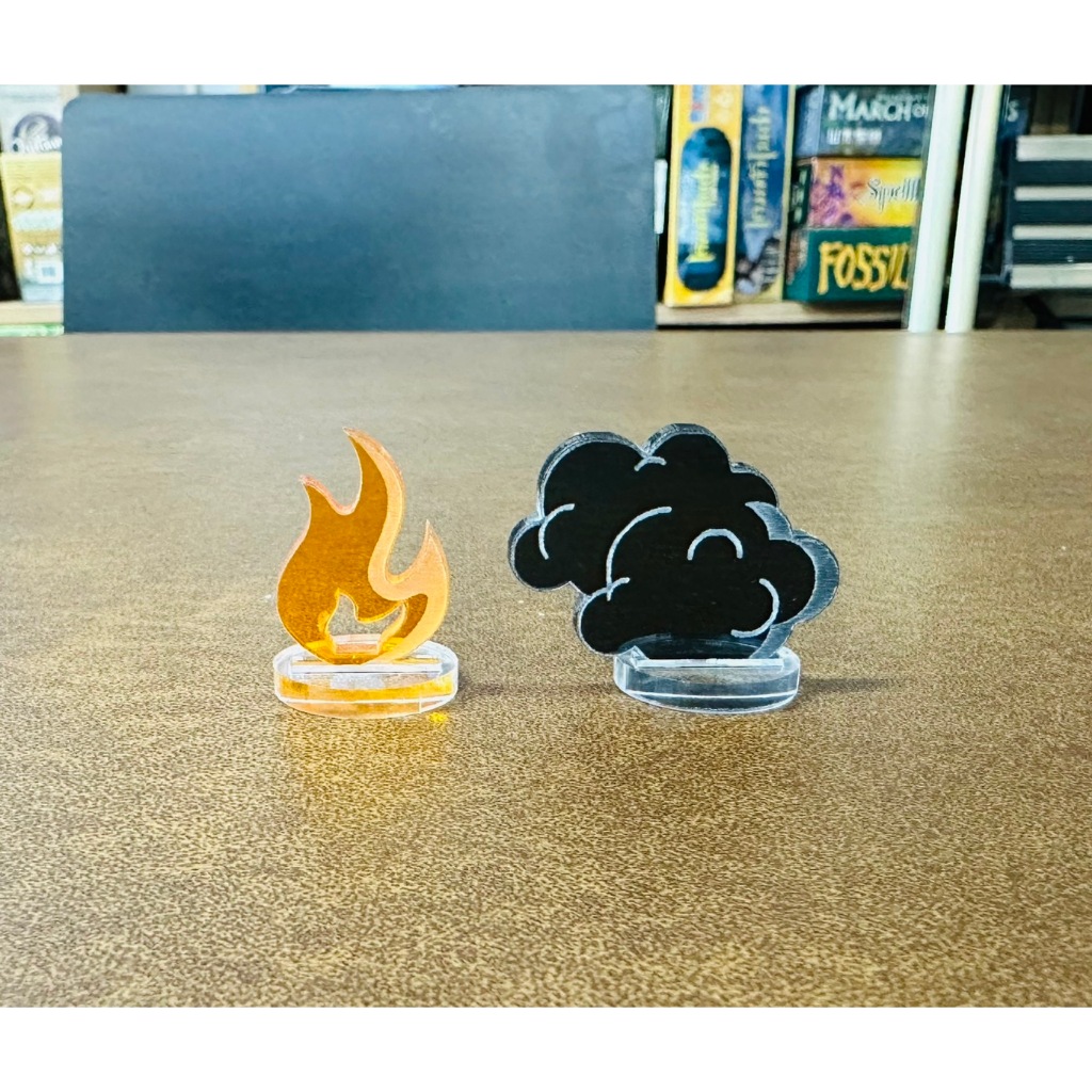 [Laser-Cut] Flash Point Fire Rescue Board Game: Smoke & Fire Tokens ...