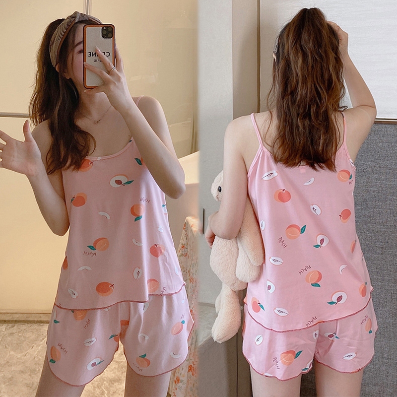 SexyGirl ชุดนอนขาสั้น ใส่สบาย เซ็ตชุดนอน สบายและระบายอากาศได้ดี ราคาถูก จัดส่งที่รวดเร็ว（H9315 ...