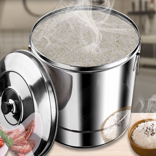 Zengzi ถังนึ่งข้าวสแตนเลสหนาพิเศษ หวดข้าวนึ่ง ร้านอาหารในครัวเรือน ...