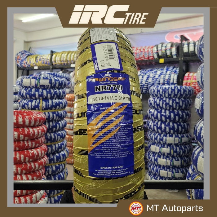 **โปรโมชั่นเปิดร้านใหม่** ยางนอก IRC WINGS PREMIUM TL NR77U (ไม่ใช้ยาง ...