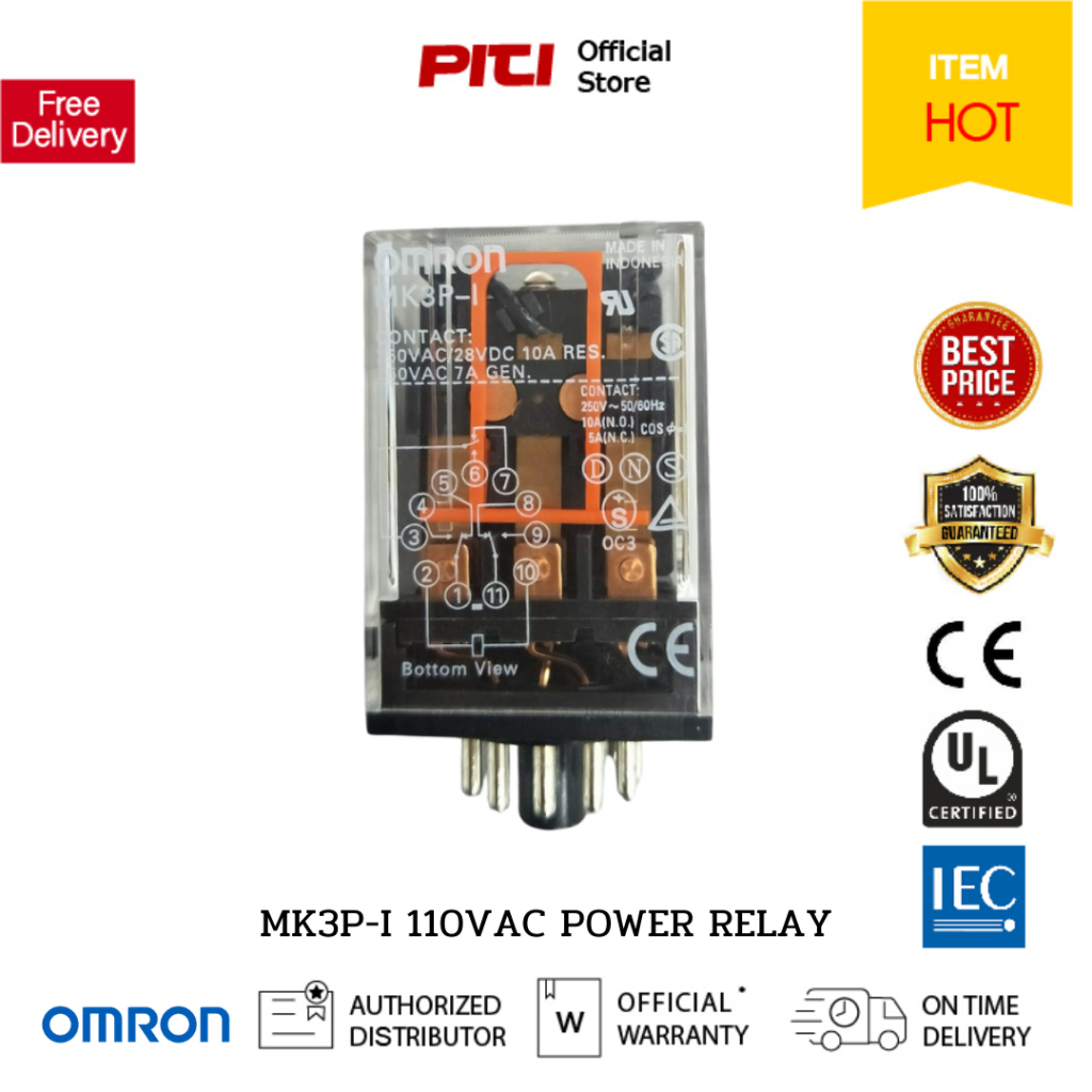 OMRON MK3P-I 110VAC POWER RELAY (สินค้าเก่า) | Shopee Thailand