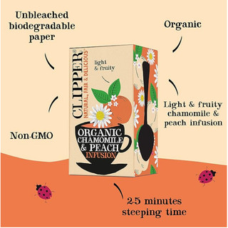 Clipper chamomile with peach (ชาคลิปเปอร์ คาโมมายพีซ 20 ซอง) | Shopee ...