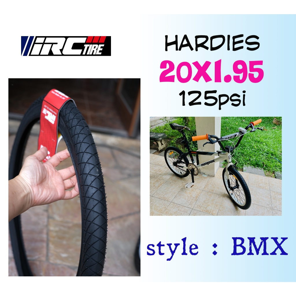 ยางจักรยาน BMX IRC รุ่น HARDIES 20x1.95 รองรับแรงดันสูงถึง 125psi | Shopee Thailand