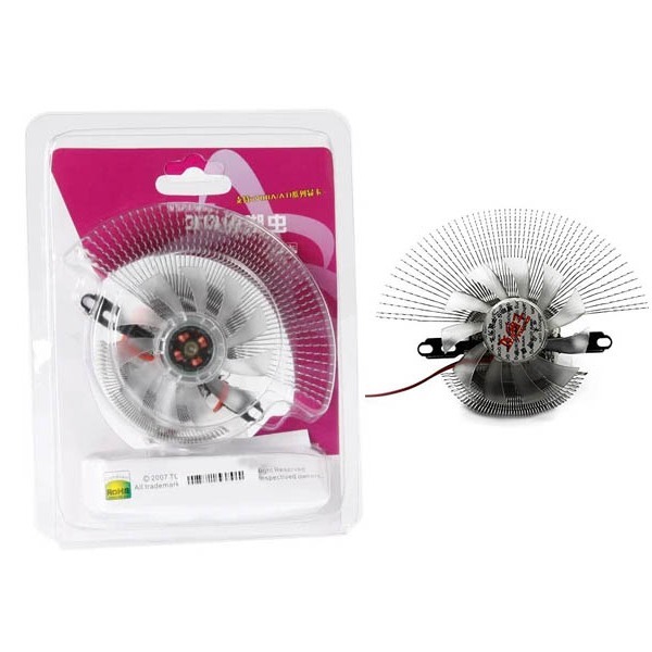 VGA Fan Aluminum Dc 12v Card Heatsinks Cooler Cooling for Pc Computer ...