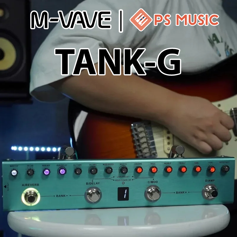 (ส่งจากไทย ประกันศูนย์ไทย) M-VAVE Tank-G Guitar Multi Effect มัลติเอฟเฟคกีตาร์ MultiEffect TankG ...