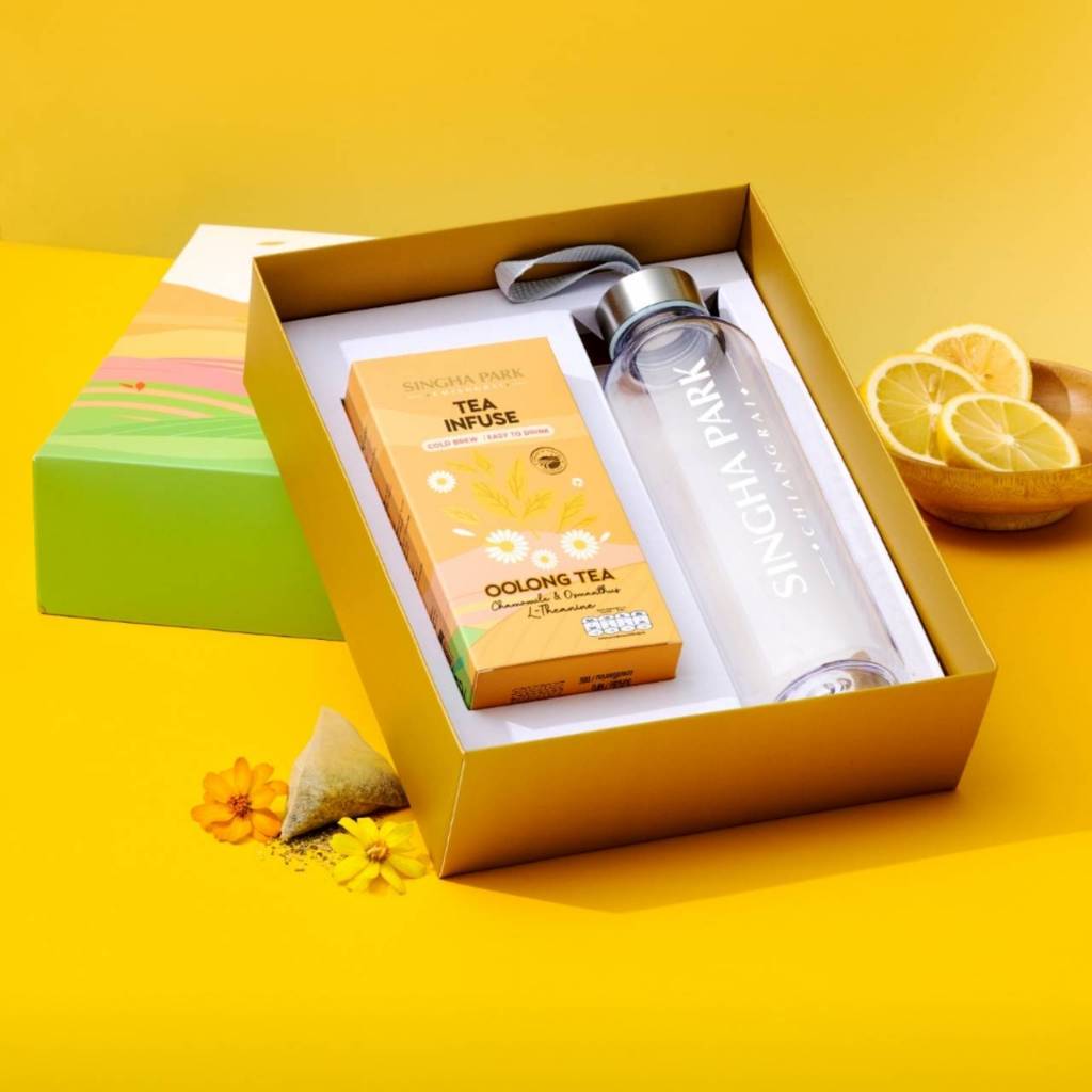 Tea Infuse Oolong Set ชาชงเย็นอู่หลง พร้อมกระบอกน้ำ (ตรา สิงห์ปาร์ค ...