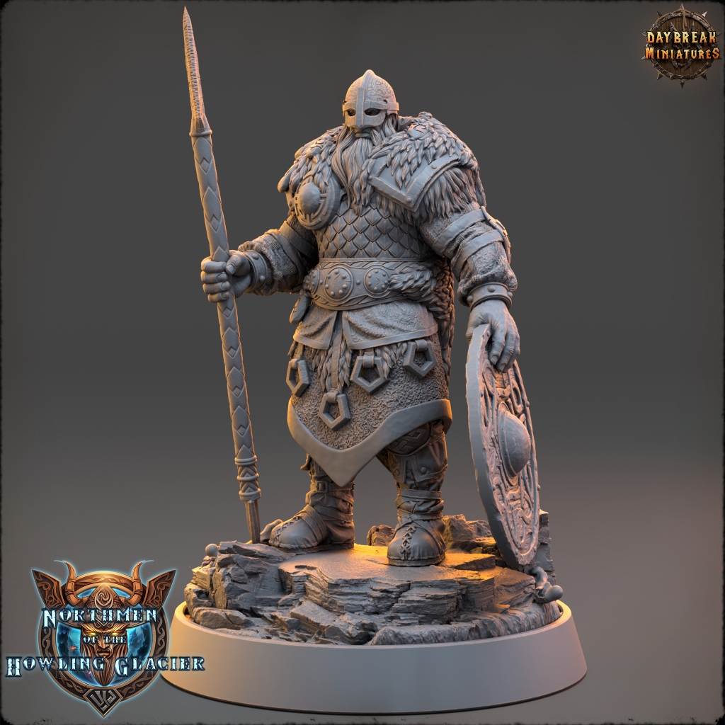 Northmen of the Howling Glacier - โมเดลสำหรับ DnD miniaature, and other ...