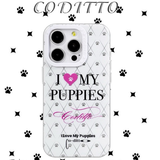 Coditto I love my puppies phone case เคสไอโฟนลายอุ้งมือน้องหมา | Shopee ...