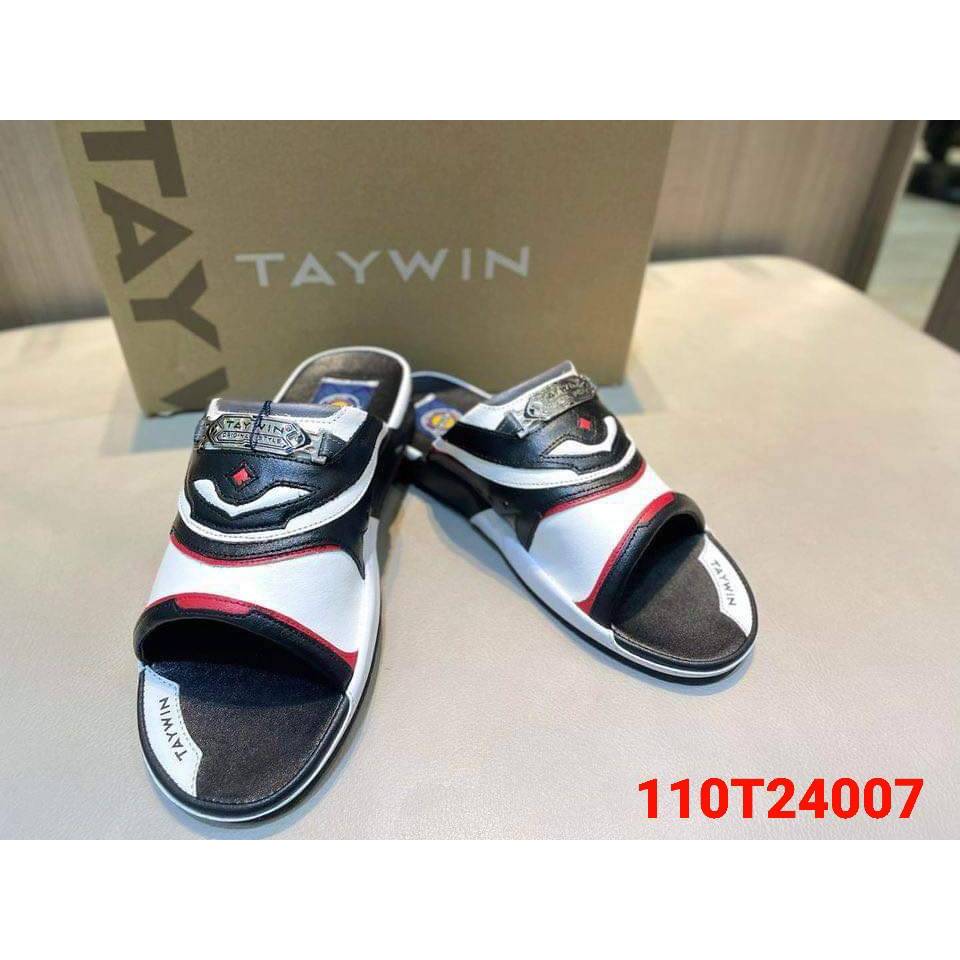 Taywin Original Style รองเท้าแตะขาวสลับพื้นหนา รุ่น 110T24007 | Shopee Thailand