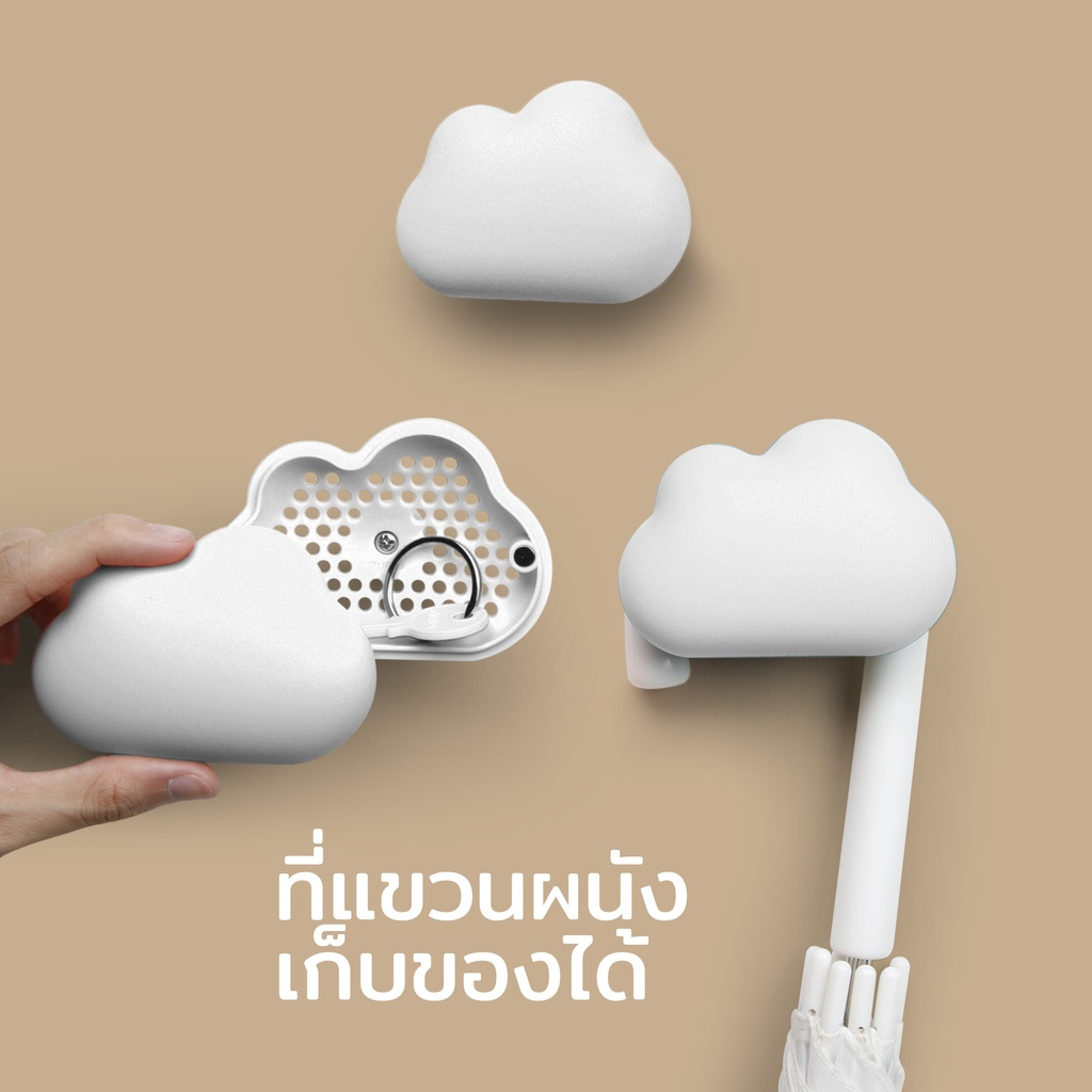 Cloud Hook ที่แขวนของติดผนัง ดีไซน์ ก้อนเมฆ Qualy (ควอลี่) | Shopee ...