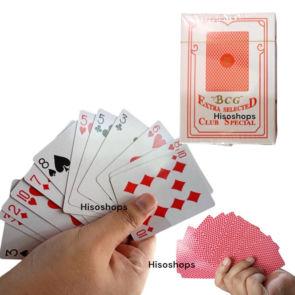 BCG PLAYING CARDS POKER ไพ่โป๊กเกอร์ 52 สำรับ วัสดุคุณภาพสูง ทนทาน ...