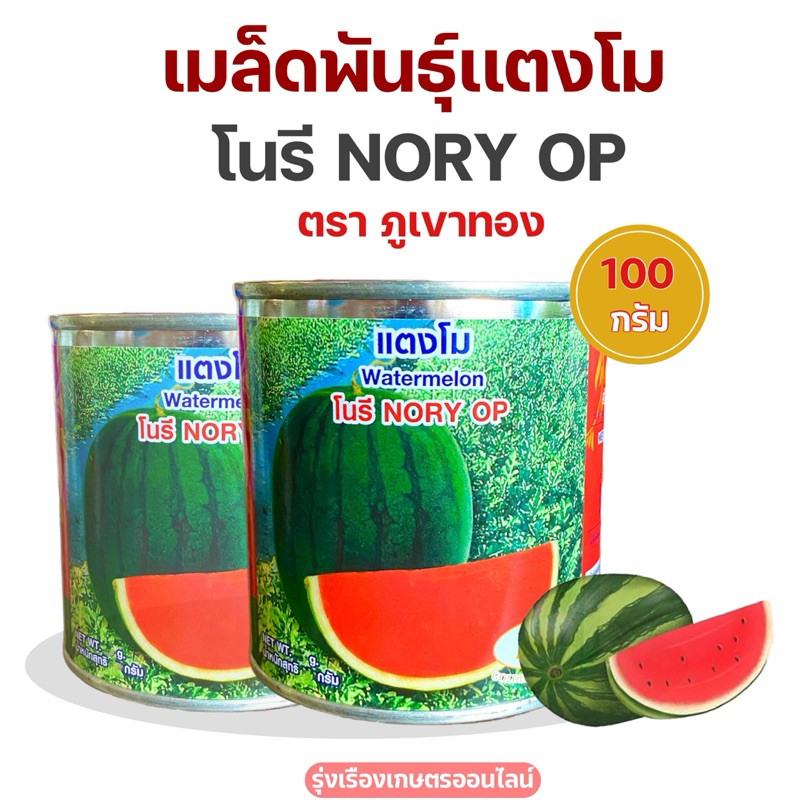 เมล็ดพันธ์ุแตงโมโนรี NORY OP ตราภูเขาทอง ปริมาณ 100กรัม | Shopee Thailand