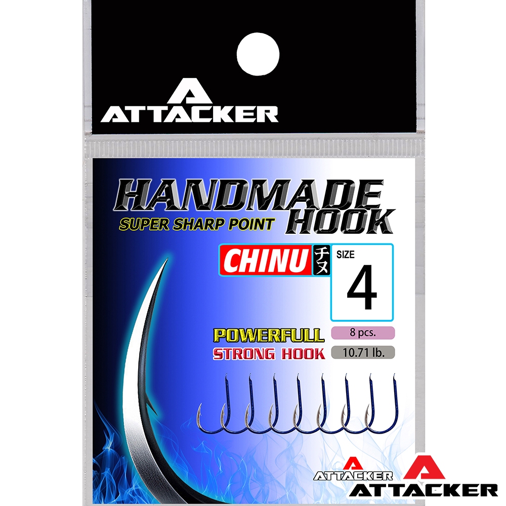 เบ็ดตกปลา ตัวเบ็ด ตาเบ็ด Attacker HANDMADE HOOK CHINU | Shopee Thailand