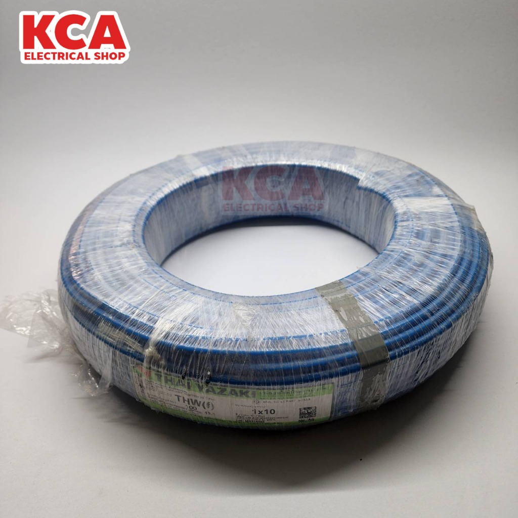 Thai Yazaki สายไฟไทยยาซากิ IEC02 THW(f) VSF 1x10 sqmm. (100ม.) | Shopee Thailand