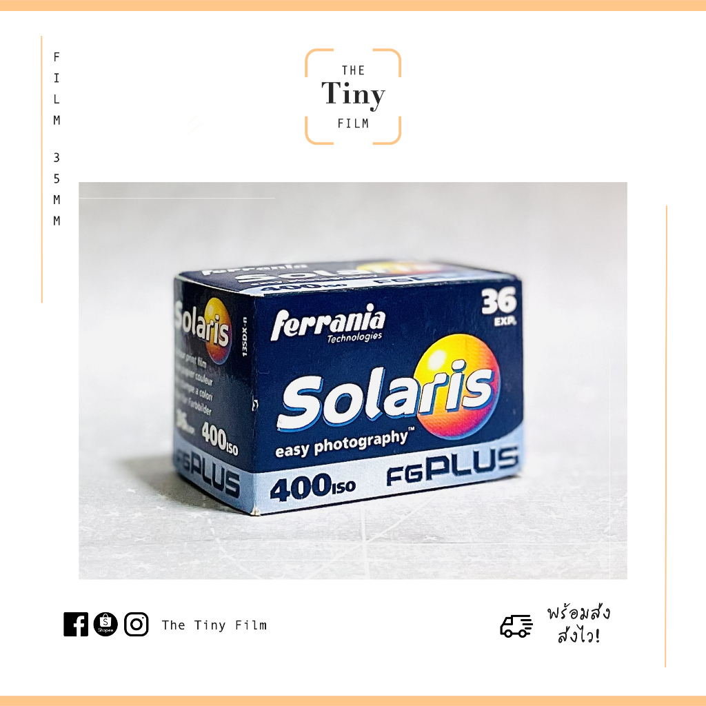 [พร้อมส่ง!] 💙 ฟิล์มสี Ferrania Solaris 400 36 รูป ฟิล์มหมดอายุ | Shopee ...