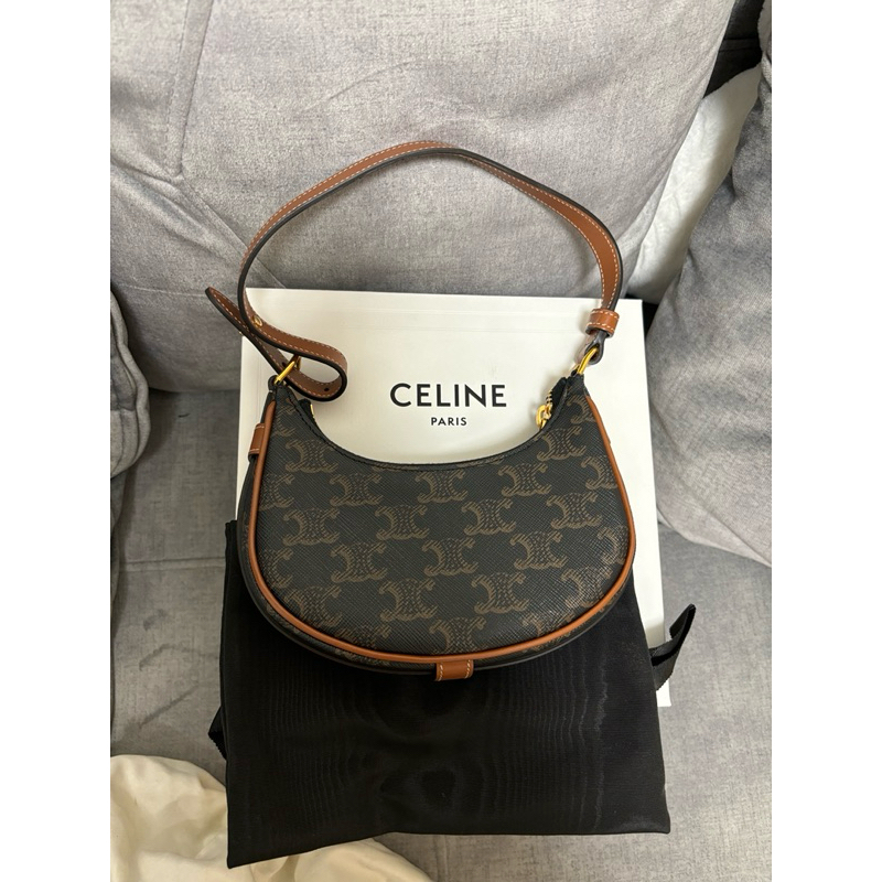 Celine AVA mini triomphe กระเป๋าถือ ซีลีน เอวา สะพายไหล่ ใบเล็ก มินิ ของแท้ | Shopee Thailand