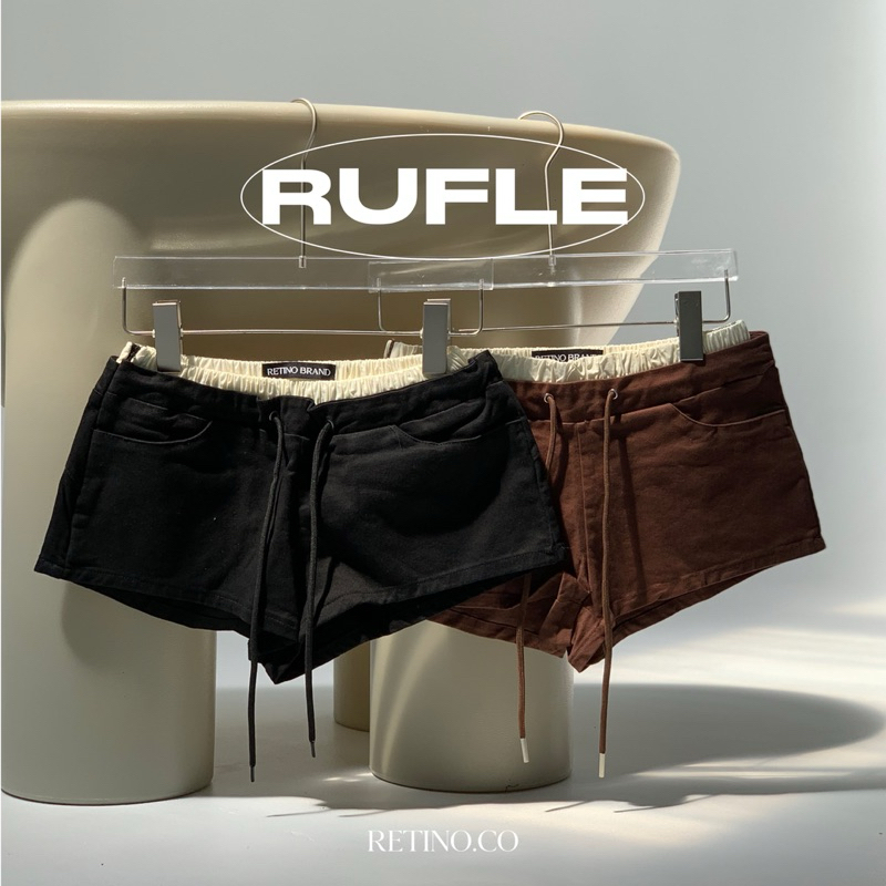 RUFLE PANTS (กางเกงขาสั้นเอวต่ำ) | Shopee Thailand