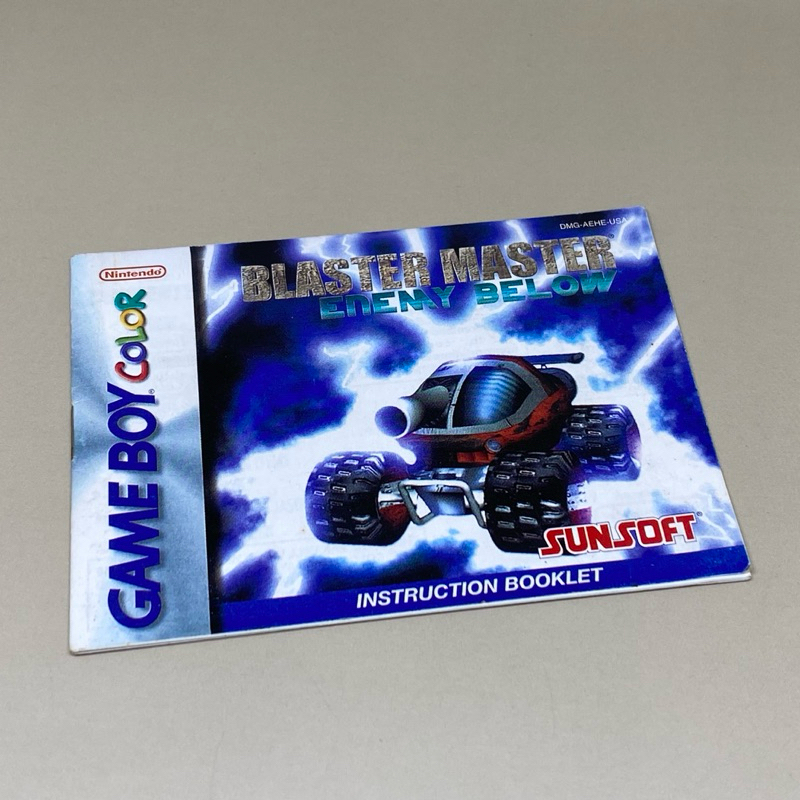 [Rare] Blaster Master Enemy Below Instructions Book | คู่มือเกมส์แท้ ...