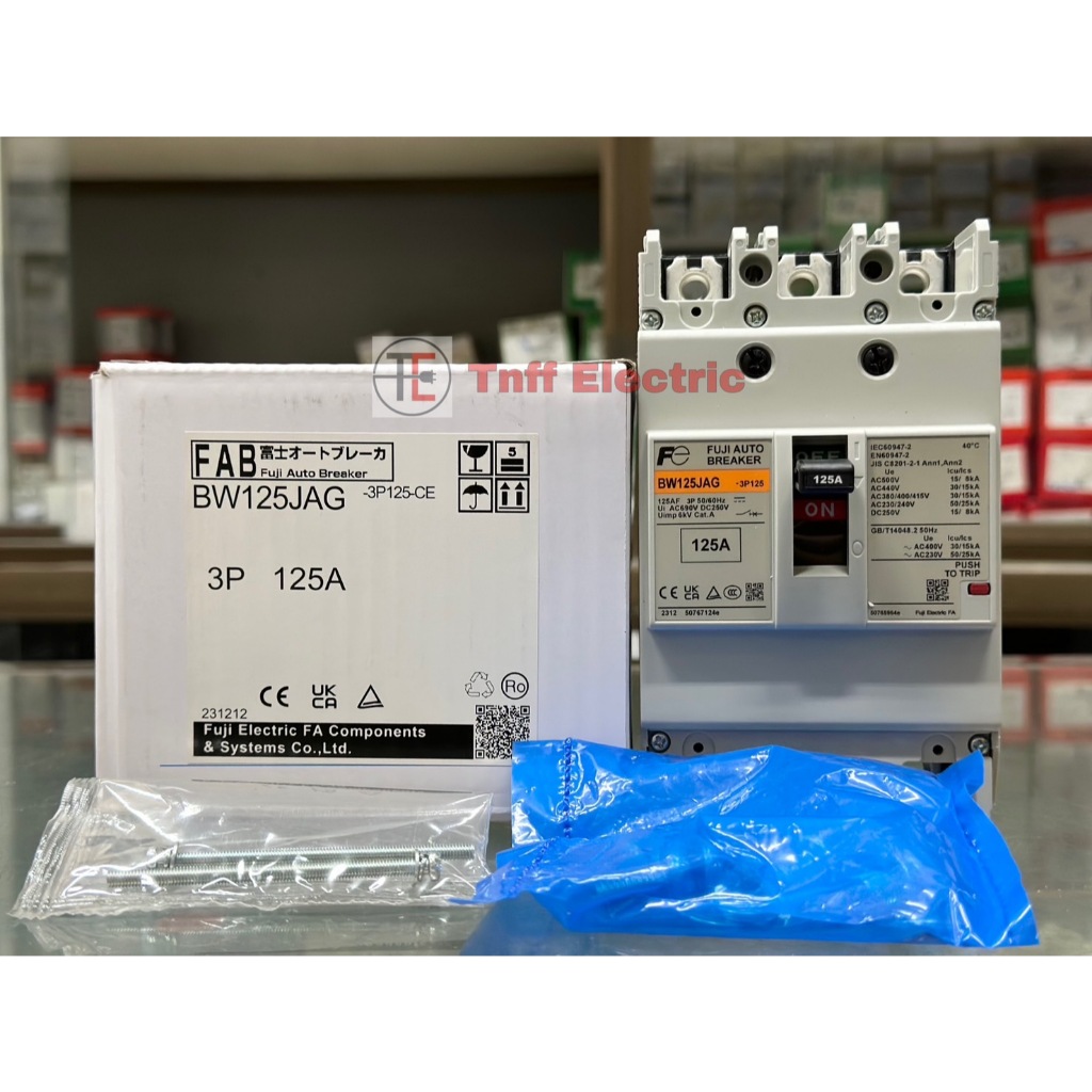 Fuji Electric BW125JAG 3P 125A เซอร์กิต เบรกเกอร์ 3 สาย | Shopee Thailand