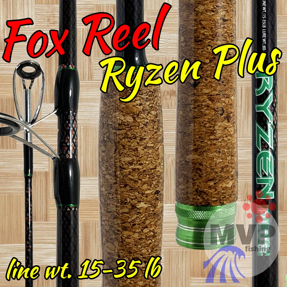 คันหน้าดิน หมาป่ากราไฟท์ FOX REEL Ryzen Plus Line wt. 15-35 lb. Lure wt ...