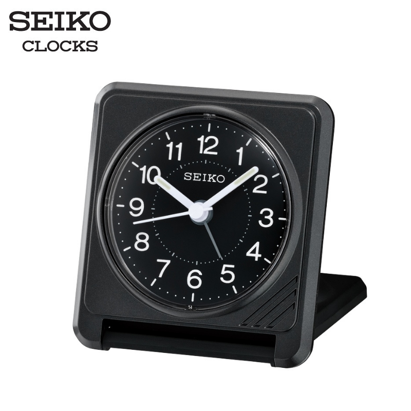 SEIKO CLOCKS นาฬิกาปลุก รุ่น QHT015K ขนาด 3x2.8 นิ้ว | Shopee Thailand