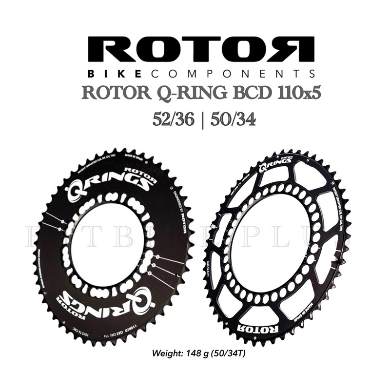 ใบจาน ROTOR Q-RING สีดำ ใบโปร่ง ใบแอโร่ ปบบ 5 รู bcd110 ช่วยเพิ่มประ ...