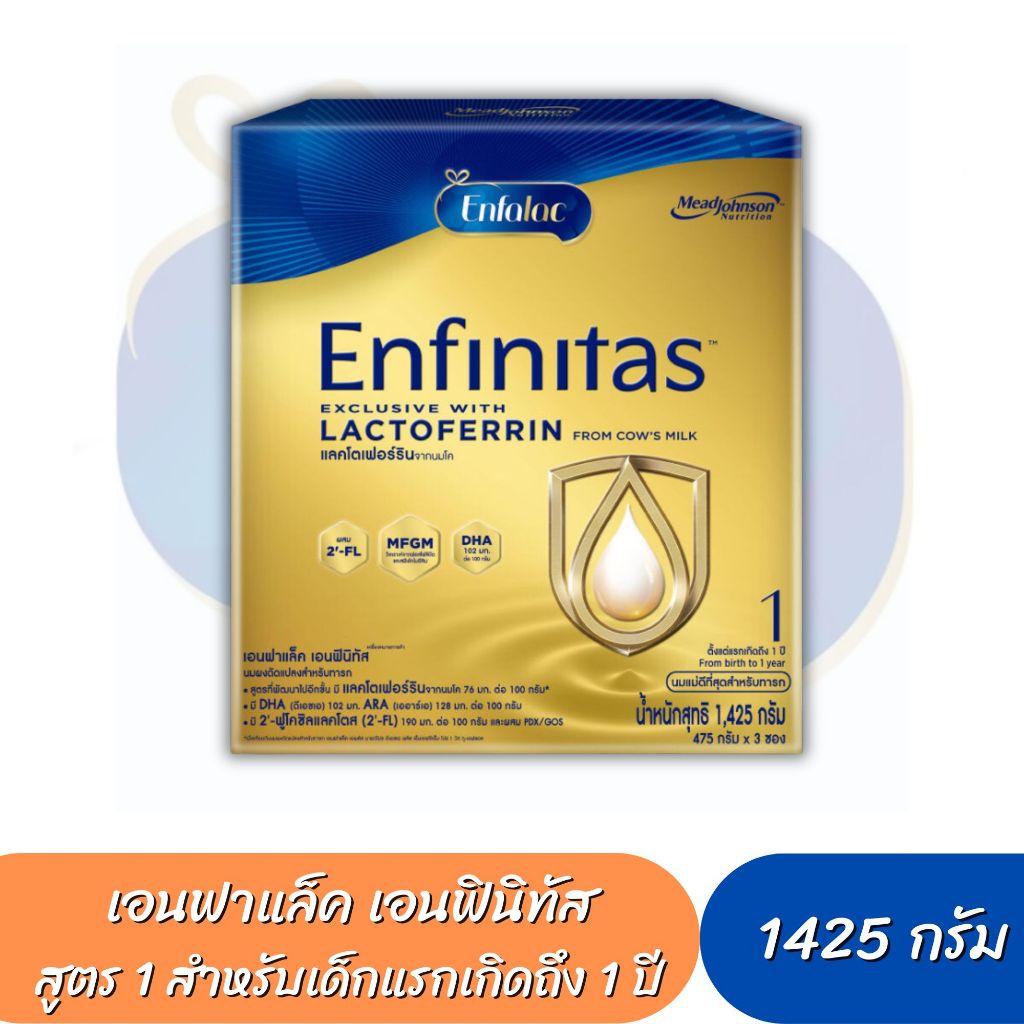 Enfa Enfinitas นมผงเอนฟา แล็ค เอนฟินิทัส สูตร1 ขนาด 1475 กรัม | Shopee ...