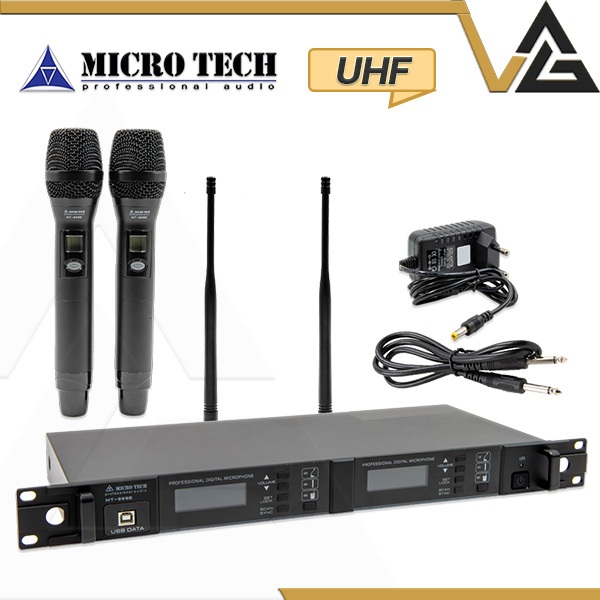 Micro tech MT-999E ไมค์ลอย มี เอฟเฟค EQ กระเป๋า ไมโครโฟน คลื่นใหม่ UHF Wireless Microphone ...