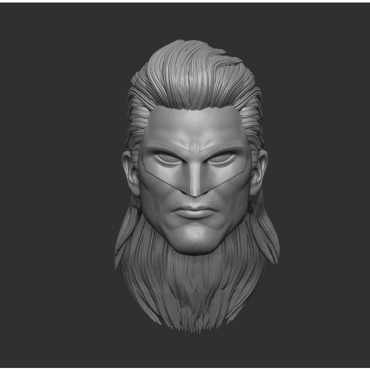 Nightwing Mullet Cut - Headsculpt for Action Figures 3D print model ...