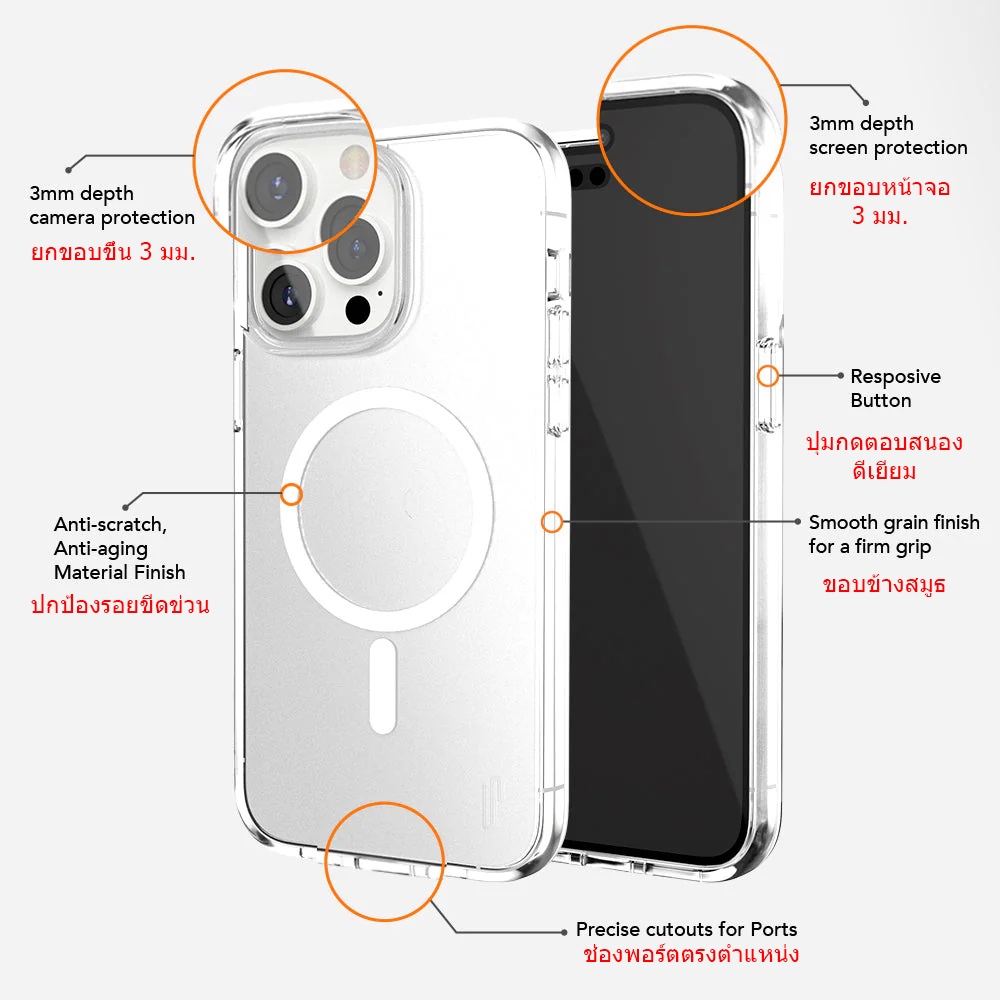 เคส UGLY Rubber Pure - iPhone 15/14/14Pro/14Promax/13/12/11 | Shopee ...