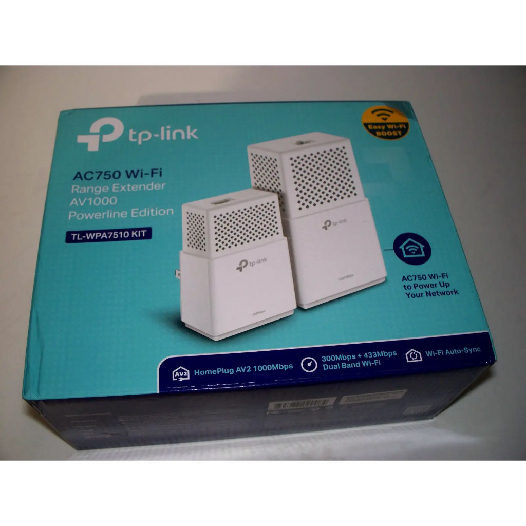 Powerline TP-LINK (TL-WPA7510KIT) Wi-Fi AV1000 AC750 ชุดคู่ | Shopee ...