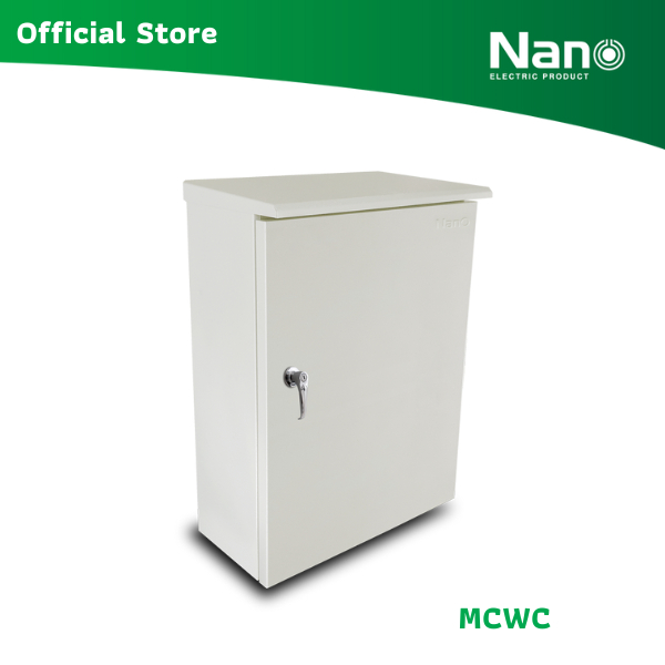 NANO ตู้ไฟสวิตช์บอร์ดกันน้ำ แบบมีหลังคา IP44 ความหนา 0.8 มม. - 1.0 มม. (1 ชิ้น/กล่อง) รุ่น MCWC ...