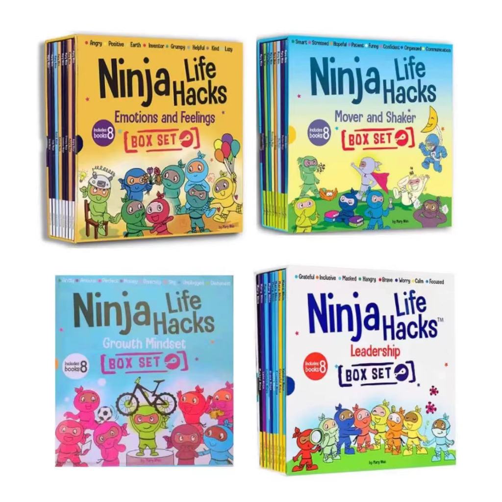 Box Set 8 เล่ม หนังสือนิทานภาษาอังกฤษ Ninja Life Hacks | Shopee Thailand