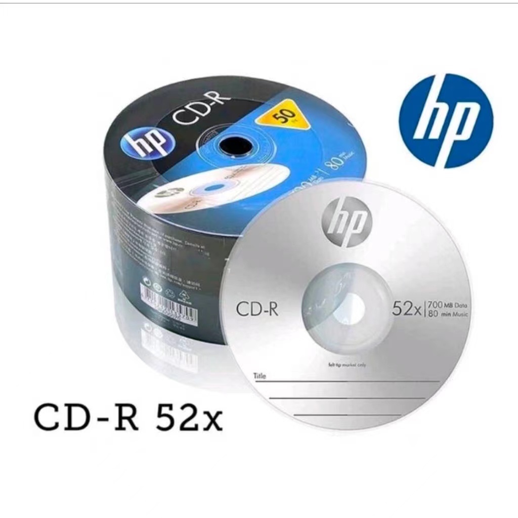 แผ่นดีวีดี CD-R / DVD-R ยี่ห้อ HP ของแท้ 50 แผ่น | Shopee Thailand
