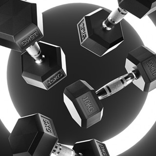 ดัมเบล 3kg. 5 kg. 7.5 kg. 10 kg. ดัมเบลเหล็ก ดัมเบลหกเหลี่ยม ยกน้ําหนัก สร้างกล้ามเนื้อ ยก ...