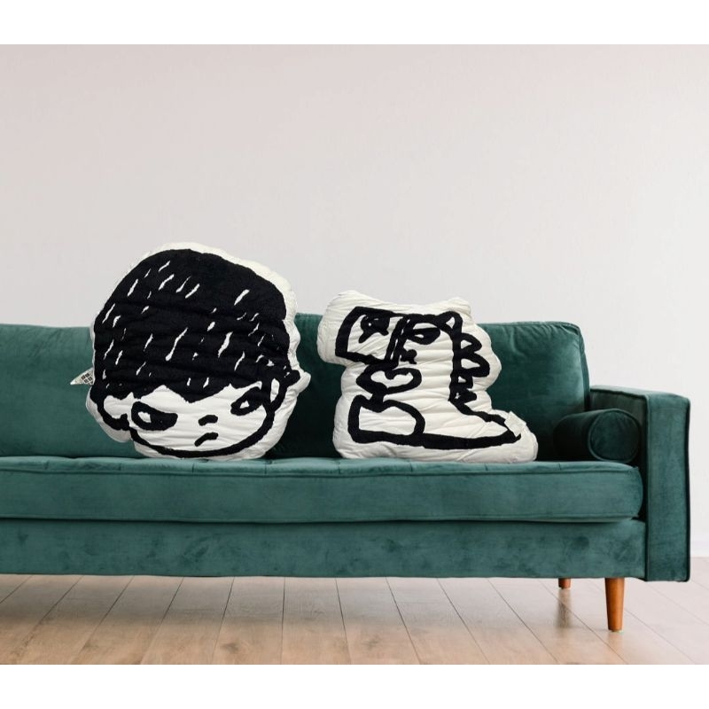 POPMART Hirono Home Textile หมอนคู่ หมอนฮิโรโนะ หมอนไดโนเสาร์ Hirono is ...