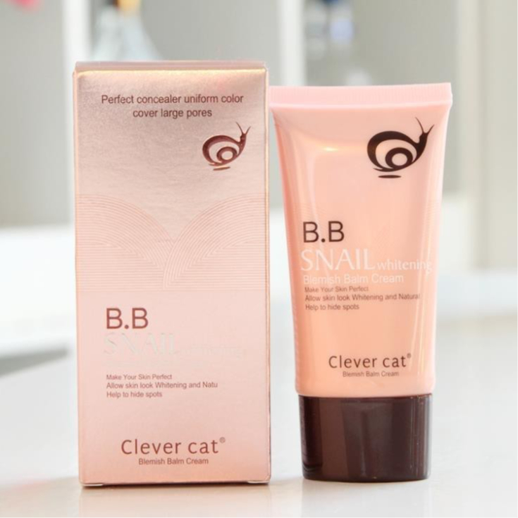 บีบีหอยทาก Clever Cat Snail BB Snail Whitening Blemish Balm Cream 50ml ...